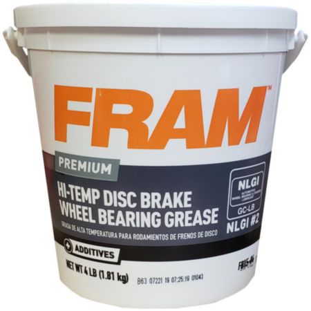 FRAM Hi-Temp Disc Brake Wheel Bearing Grease - 4 LB, 4 lb tub F815-04 ...
