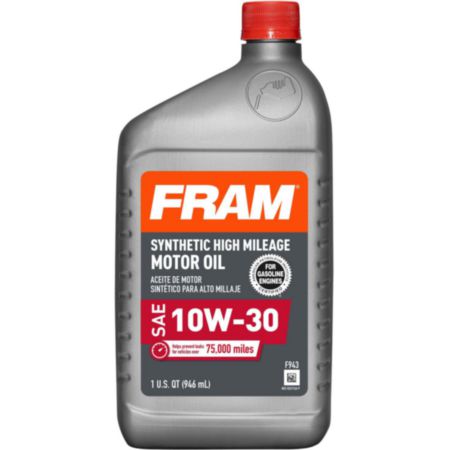 Fram 10W30 Full Synthetic High Mileage Motor Oil F943 – Beau's Auto Parts